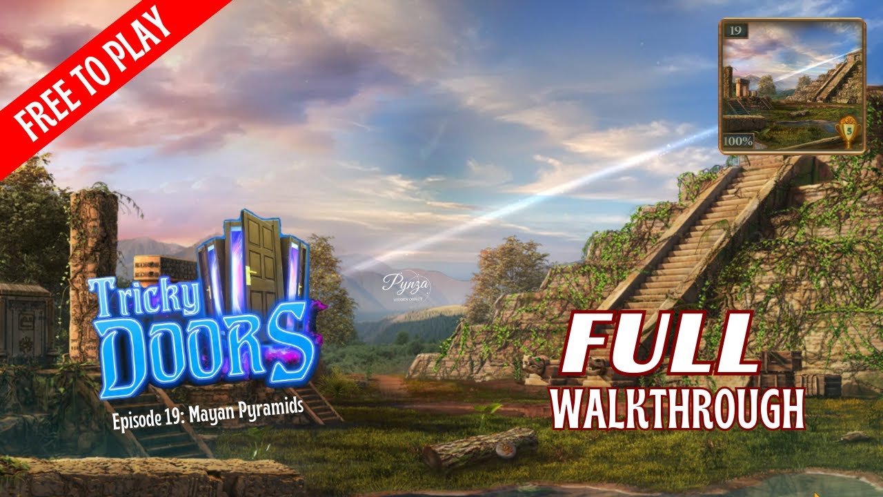 Tricky Doors Level 19 Mayan Pyramids Walkthrough - YouTube