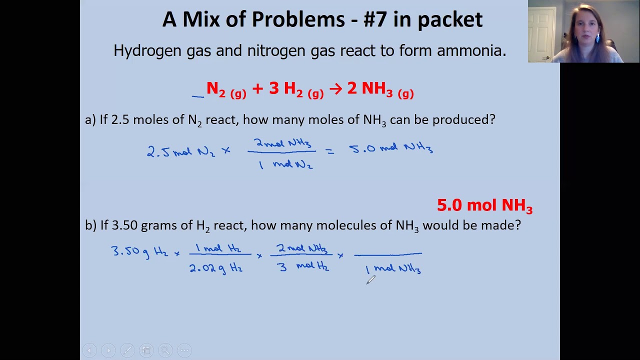 Stoichiometry Video 4 Mixed Stoich Conversions - YouTube