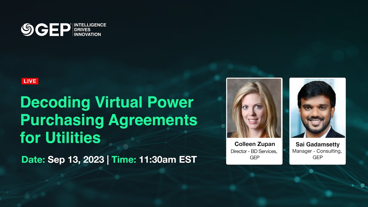 Decoding Virtual Power Purchasing Agreements for Utilities | GEP - YouTube