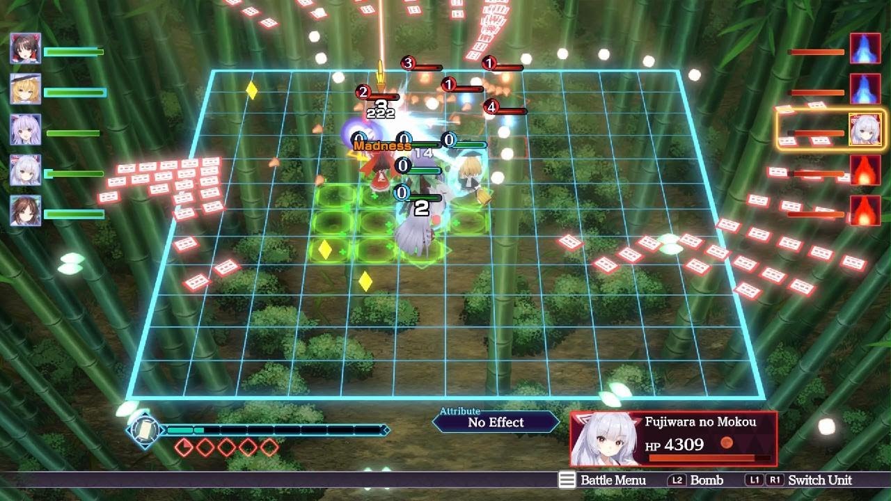 Touhou Spell Carnival - Bamboo Forest Of The Lost B (Free Battle) - YouTube