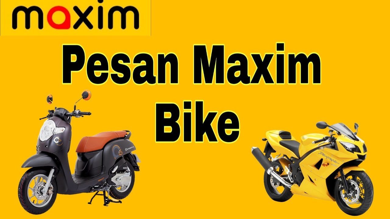 Pesan Maxim Bike | Cara Memesan Maxim Bike ~ Maxim Ojek Online - YouTube