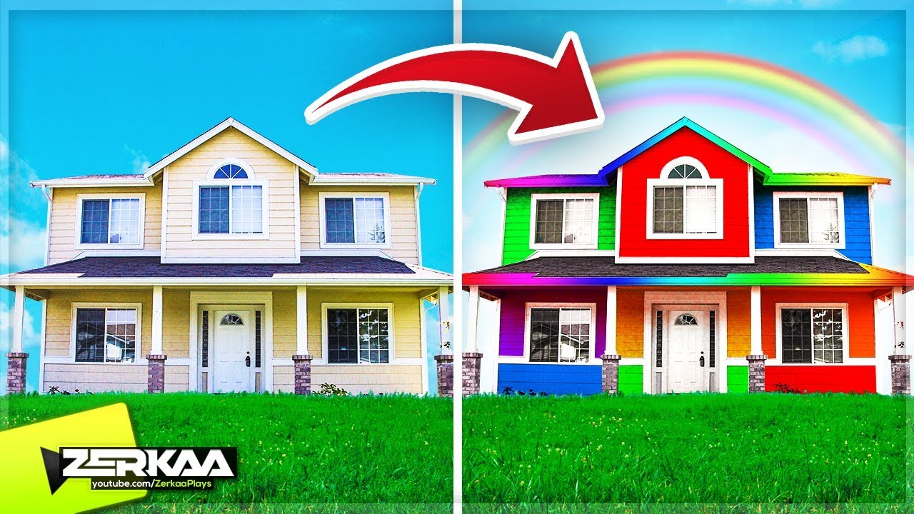 MOST COLOURFUL HOUSE IN THE WORLD! (House Flipper #6) - YouTube
