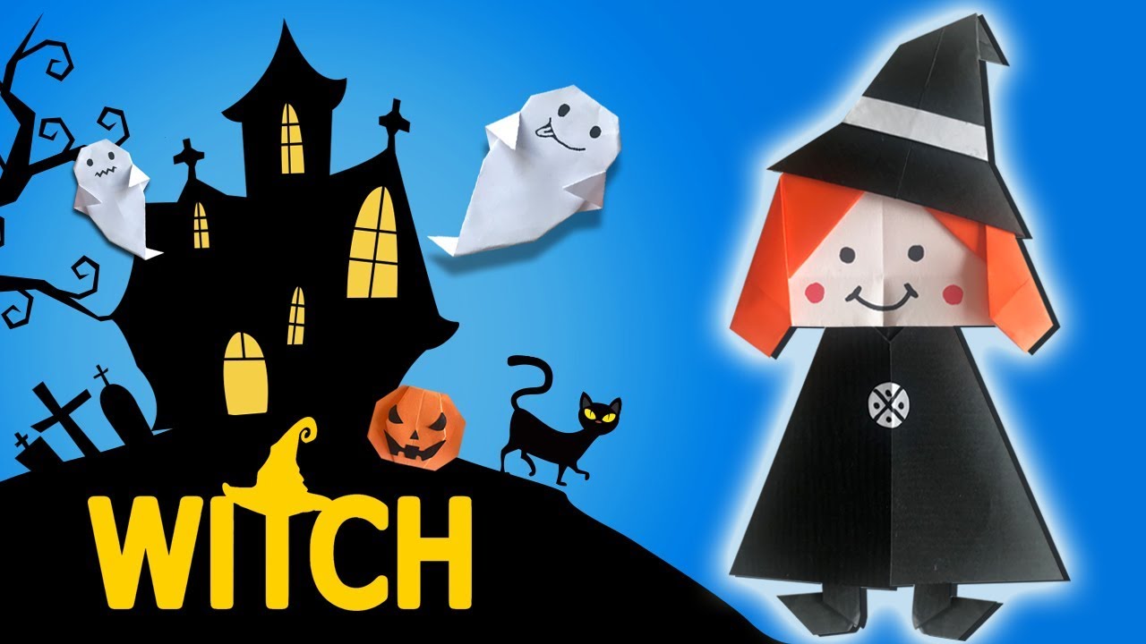 HALLOWEEN WITCH Paper Craft 🧙 Easy DIY Paper Crafts 🧙 [4K] - YouTube
