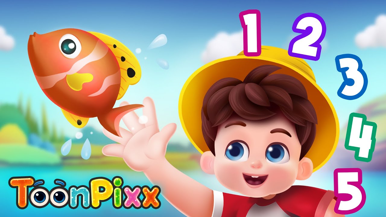 12345 Once I Caught a Fish Alive | Famous Nursery Rhymes | 4K - YouTube