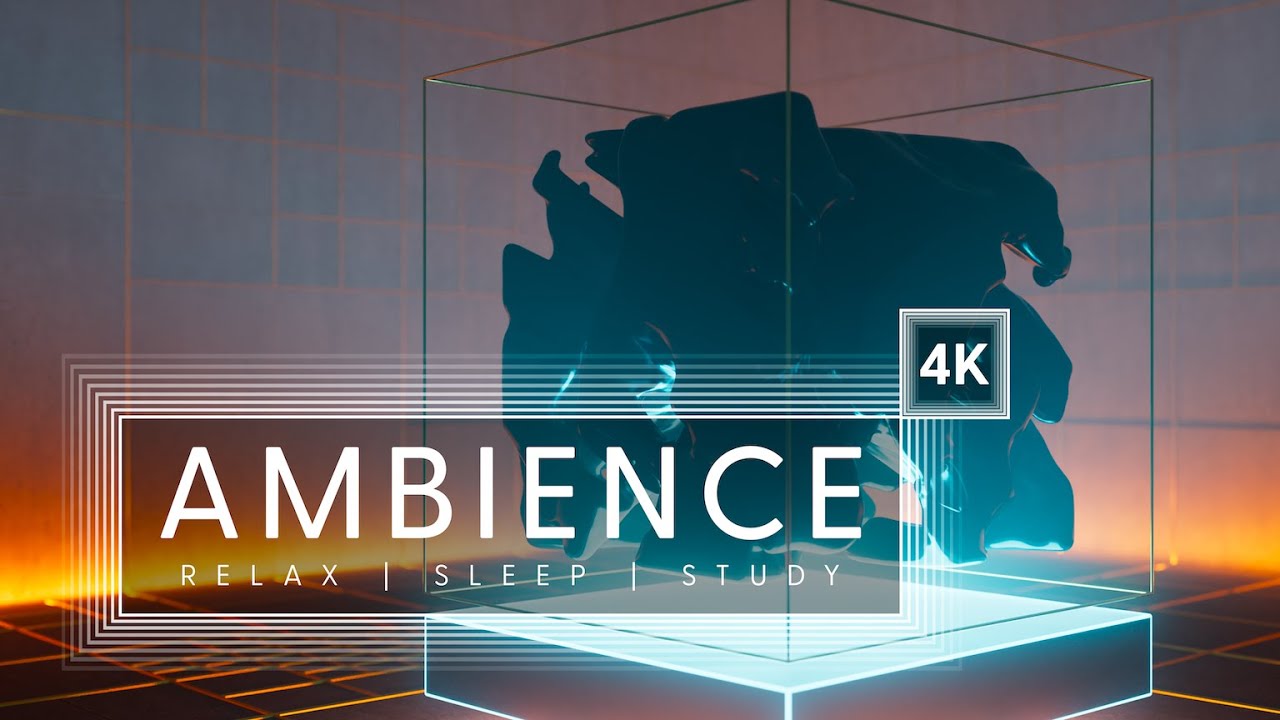 4K 1 Hour Fluid Cube Environment Ambience For Sleep, Study & Relaxation - YouTube