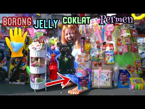 LIDAH PUTUS KARENA BORONG PERMEN JELLY COKELAT MARSHMALLOW! Rela Jadi Badut