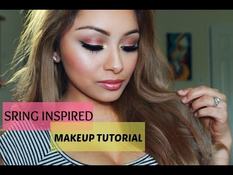 Spring Inspired Makeup Tutorial - YouTube