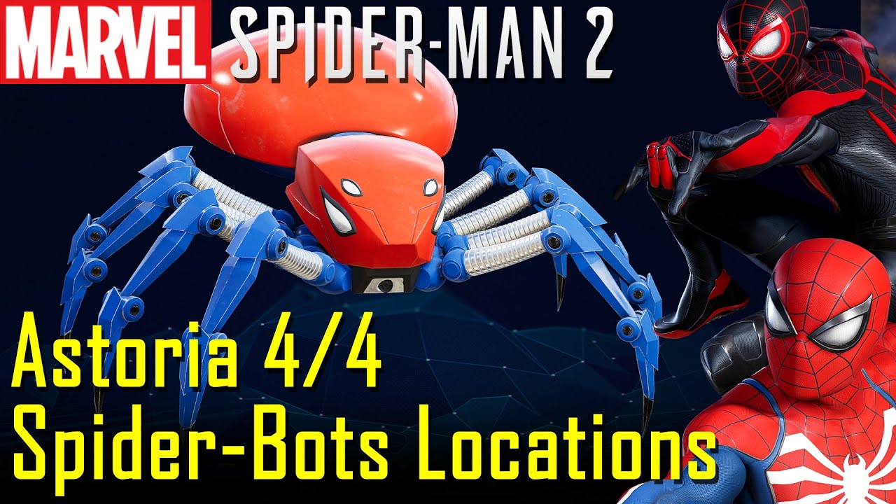 All Astoria Spider Bots Locations | Marvel's Spider-Man 2 - YouTube