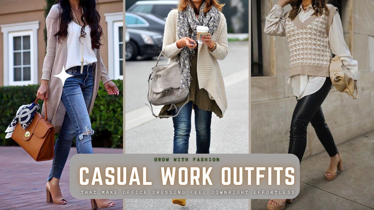 Casual Work Outfits | Classic and Trendy Outfits for Women | Decent ...