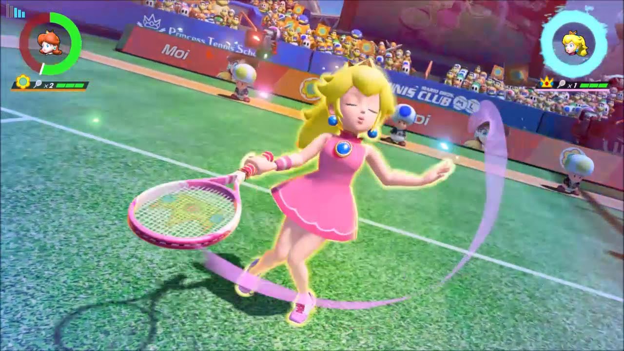 Mario Tennis Aces - Daisy VS Peach - YouTube