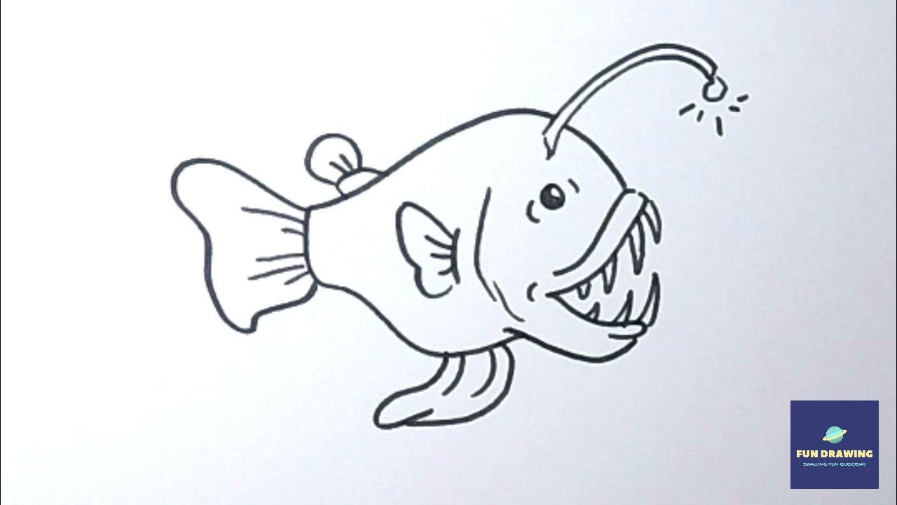 How to Draw Anglerfish - YouTube