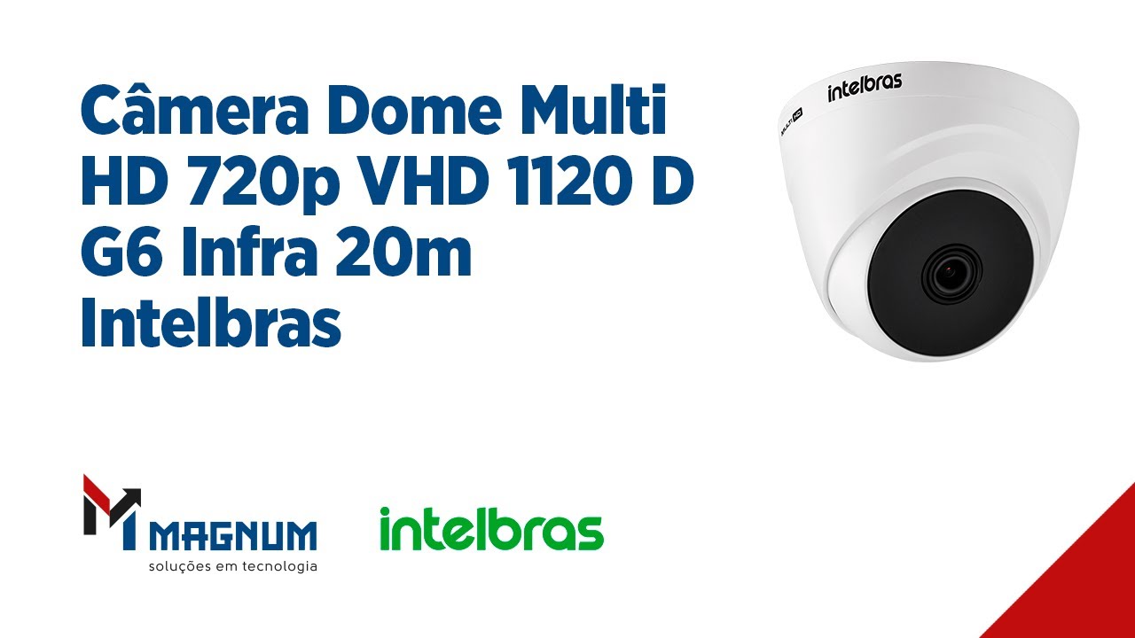 Câmera Dome Multi HD 720p VHD 1120 D G6 Infra 20m - Intelbras - YouTube