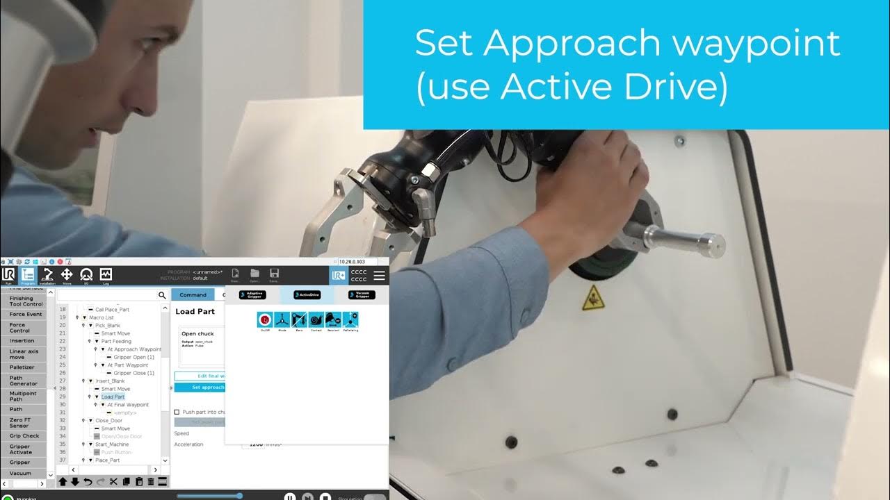 Robotiq Machine Tending Solution | How to create a machine tending program - YouTube