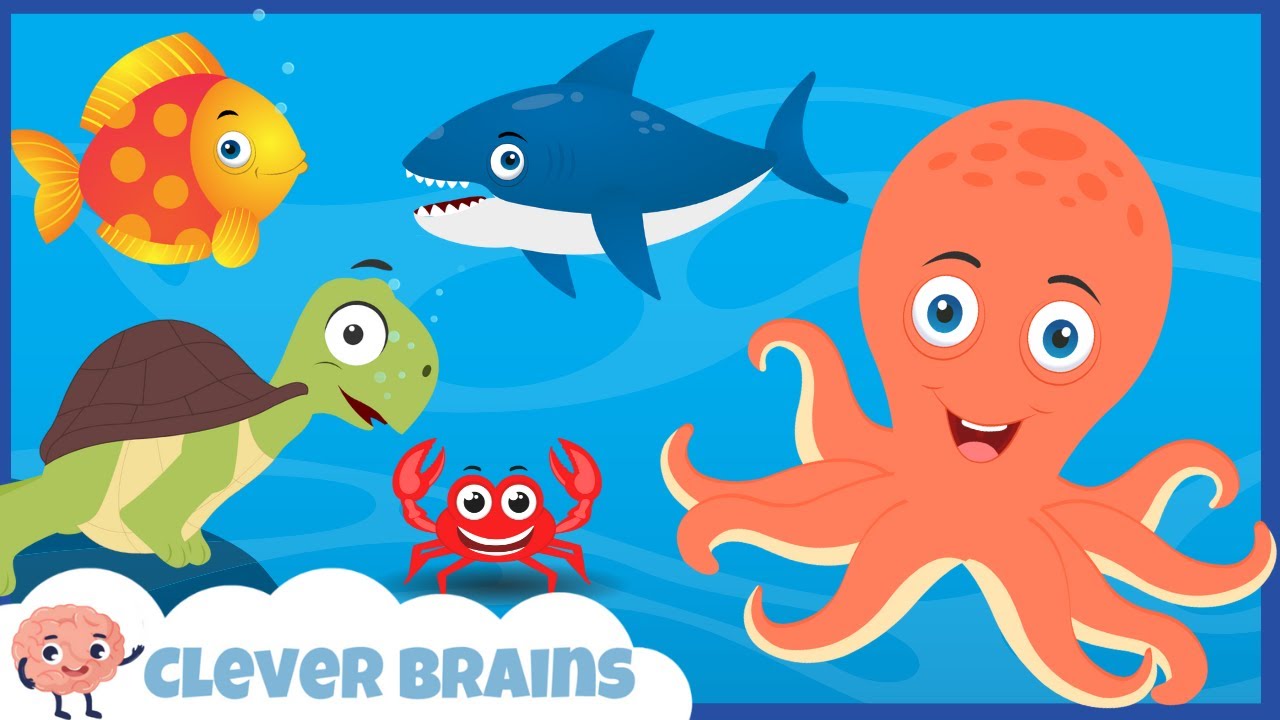 ANIMALS IN THE OCEAN | OCEAN SONGS FOR KIDS | OCEAN ANIMALS SONGS FOR ...