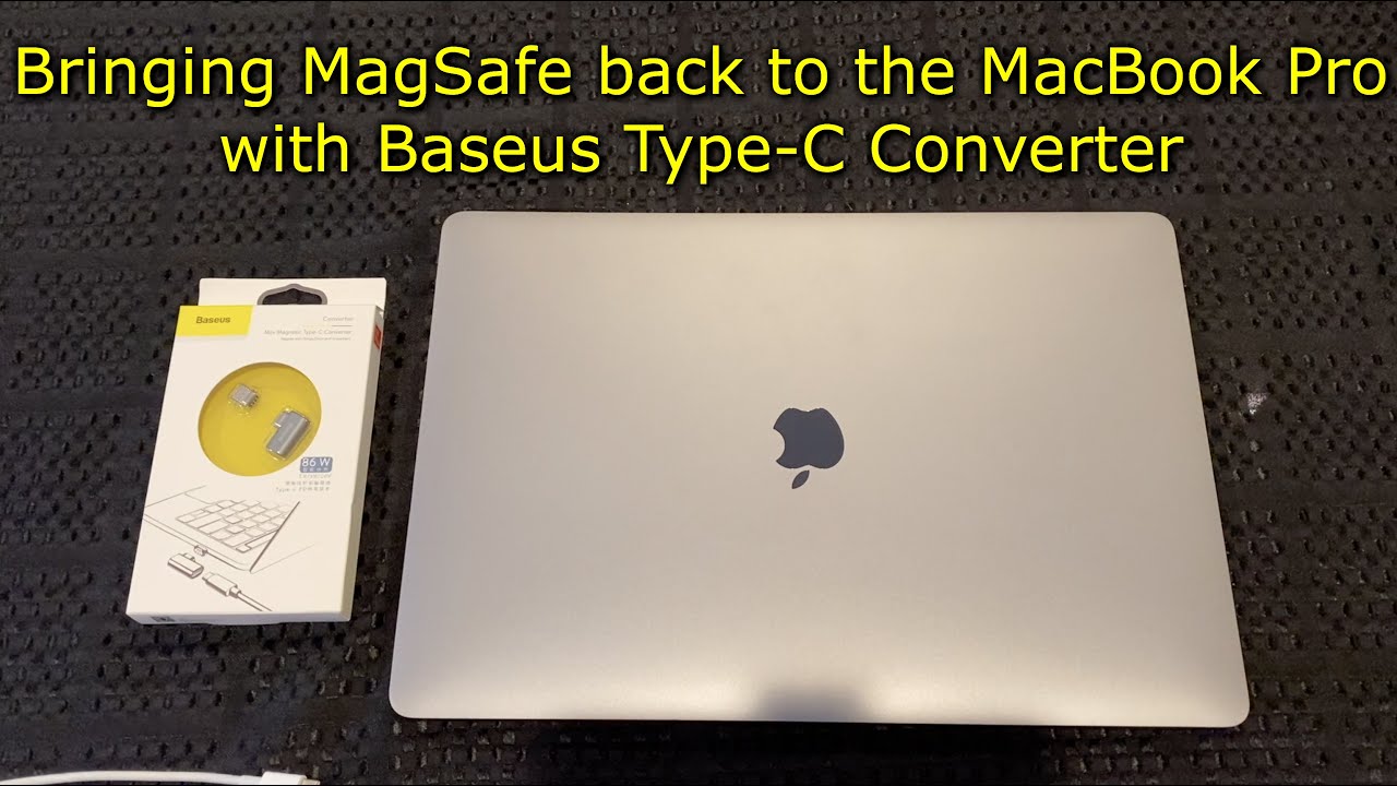 MagSafe on New MacBook Pro with Baseus USB C Converter = Amazing. - YouTube