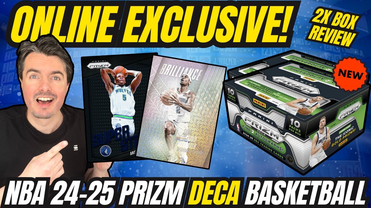 I WASN'T EXPECTING THIS🤯 - The NEW 2024-25 PRIZM DECA Basketball Hobby Box 2Box Review - YouTube