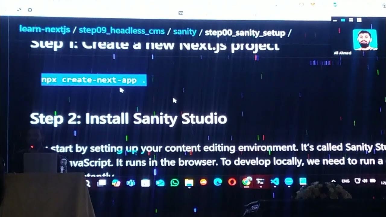 (Part 2) Headless CMS and installation SANITY step by step Sir Ali jawad 24 Dec 2024 Tuesday 7 ...