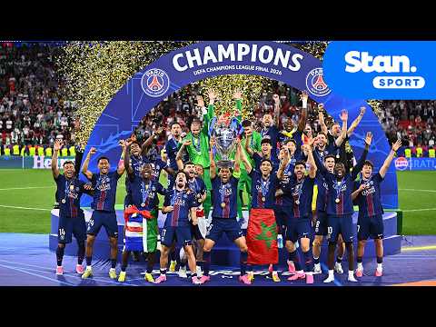 PSG TROPHY LIFT 🔥 Paris Saint-Germain lift the Champions League trophy again! 🏆