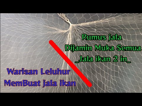 Begini Rumus Membuat Jala Ikan 2inc. Anyam Jala Ikan pemula - YouTube