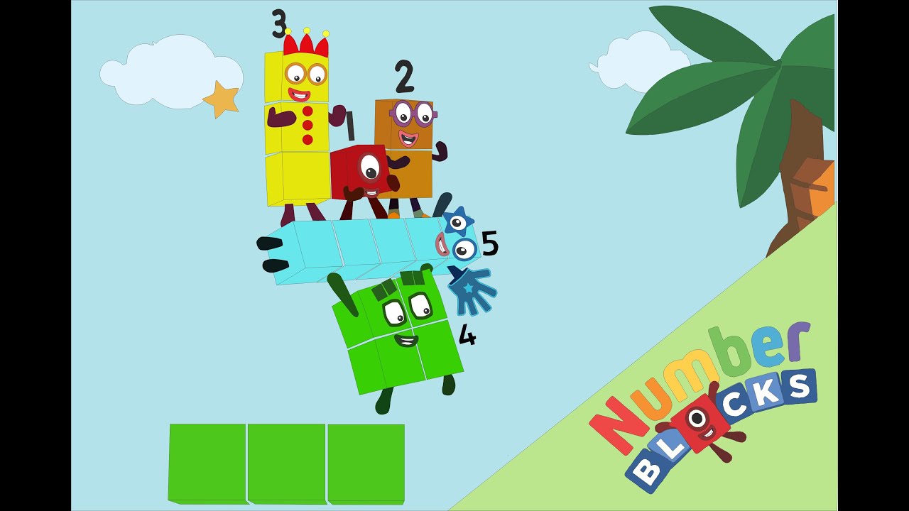 How to Draw and Coloring the Numberblocks one to five with fun | Learn ...