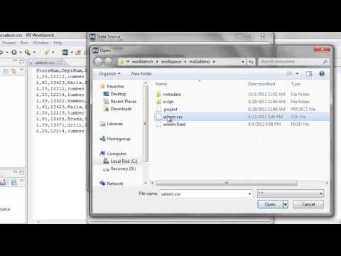 Creating a Metadata File for a CSV Data File Demonstration - YouTube