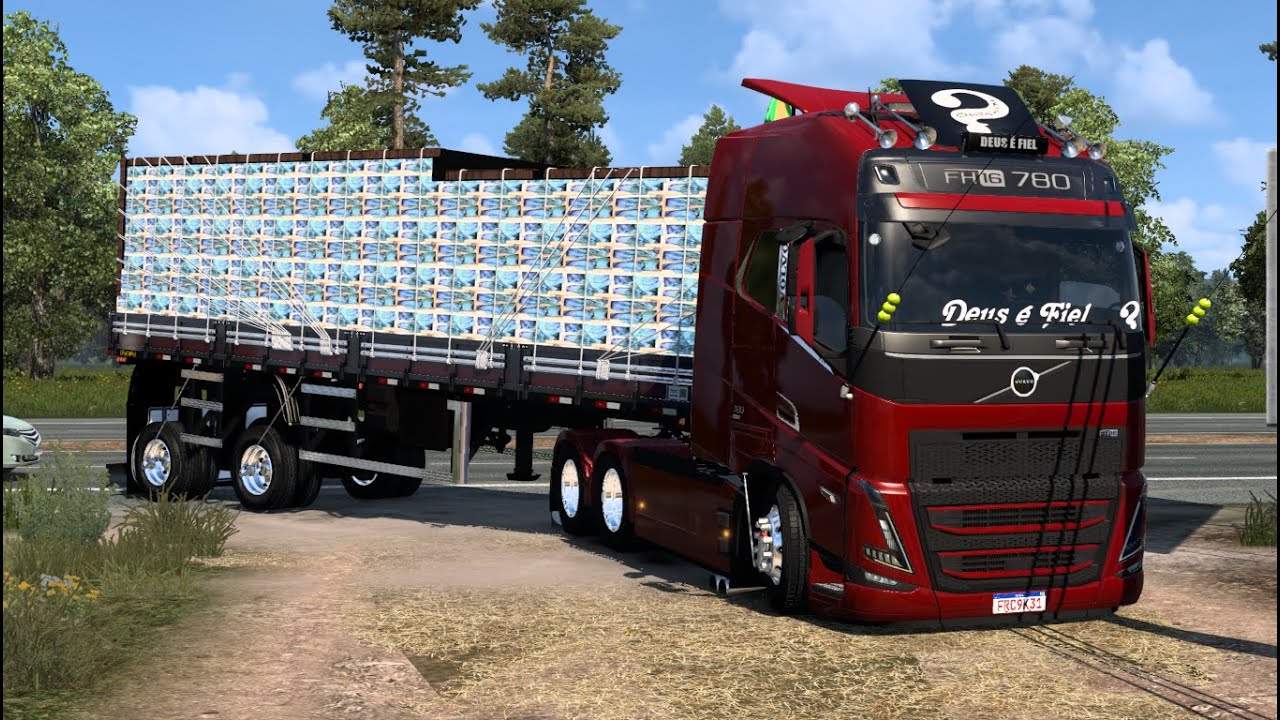 Volvo No Reboque 2 Eixos Puxando Uma Carguinha De Repolho - YouTube