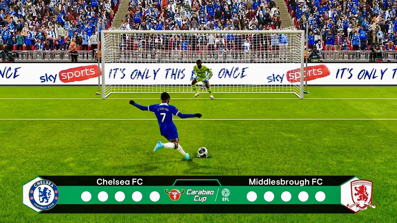 Carabao Cup | Chelsea vs. Middlesbrough | Penalty Shootout - YouTube