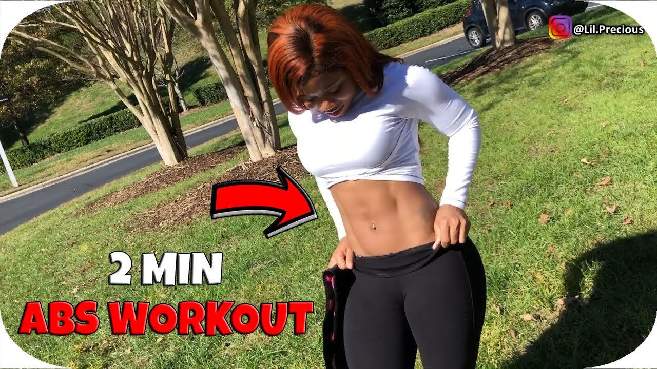 2 Min Abs Workout | @Lil.Precious - YouTube