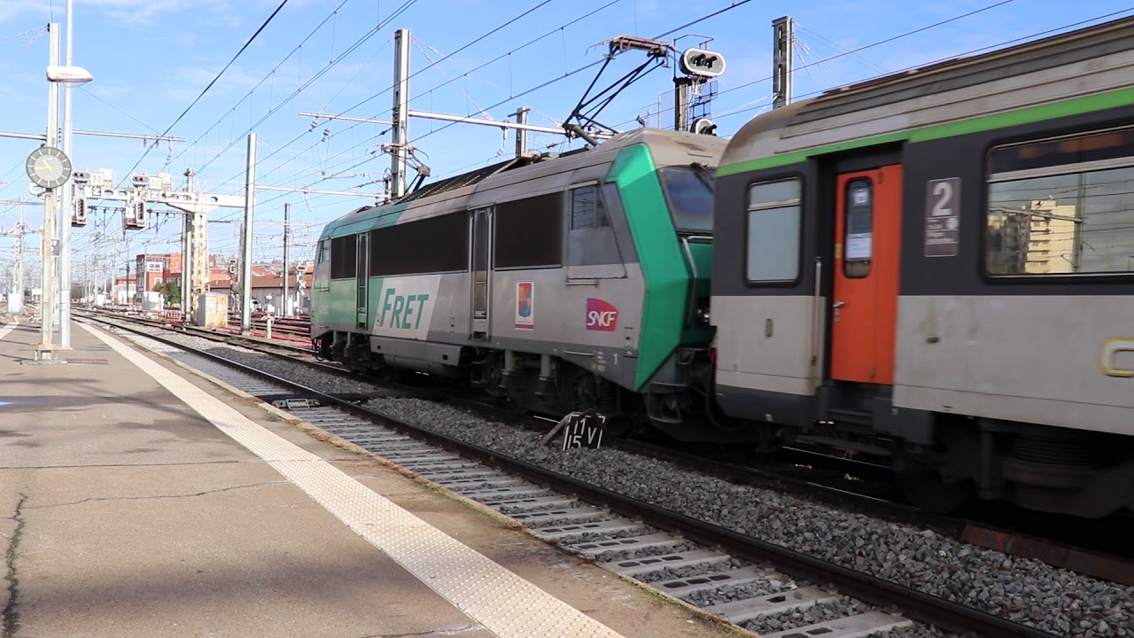 BB 26192 FRET et intercité 100% éco Toulouse - Paris Austerltz - YouTube