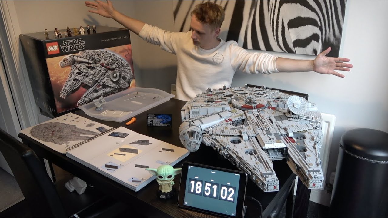 Building The Lego UCS Millennium Falcon (19 Hour Time-lapse!) - YouTube