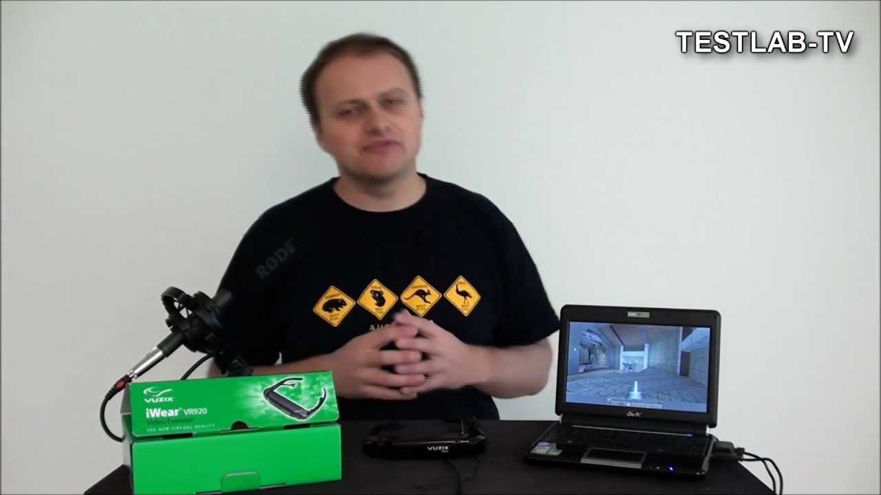 TESTLAB-TV - Okulary 3D Vuzix iWear VR920 - PL - YouTube