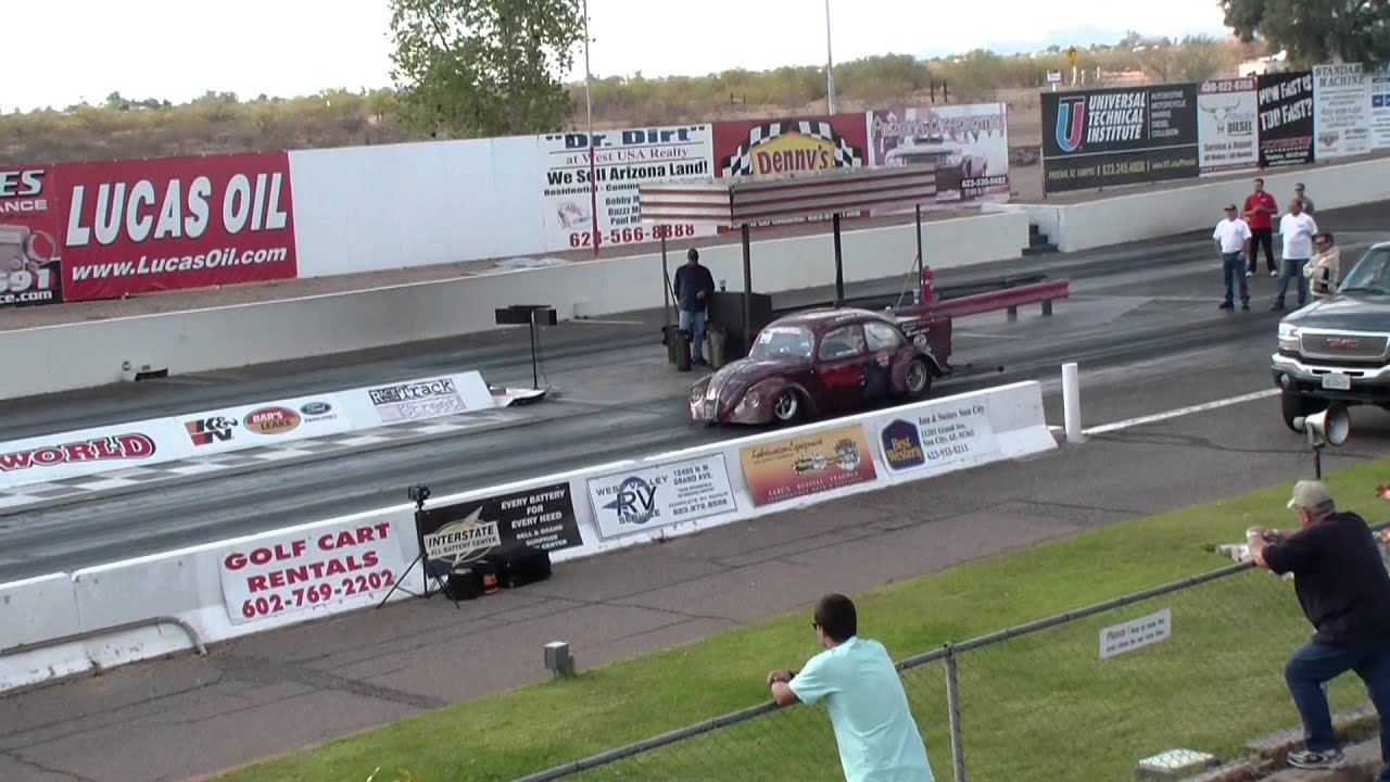 VW Paradise Hater Maker 7.99 @ 177 mph pass @ Speedworld, Arizona ...