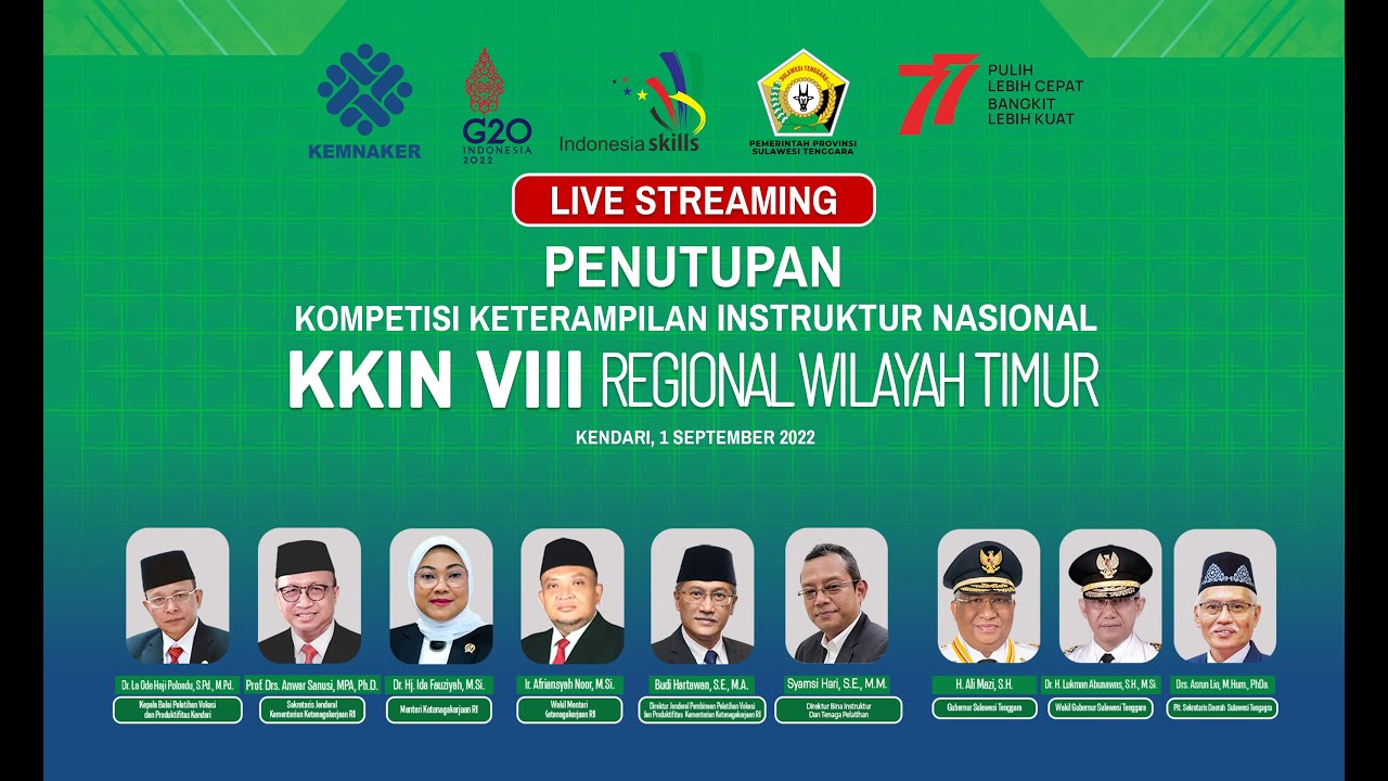 PENUTUPAN Kompetisi Keterampilan Instruktur Nasional (KKIN) VIII ...