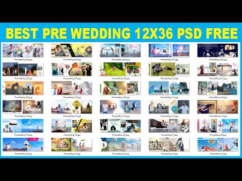 Best Pre Wedding 12x36 psd template free | pre wedding psd templates ...