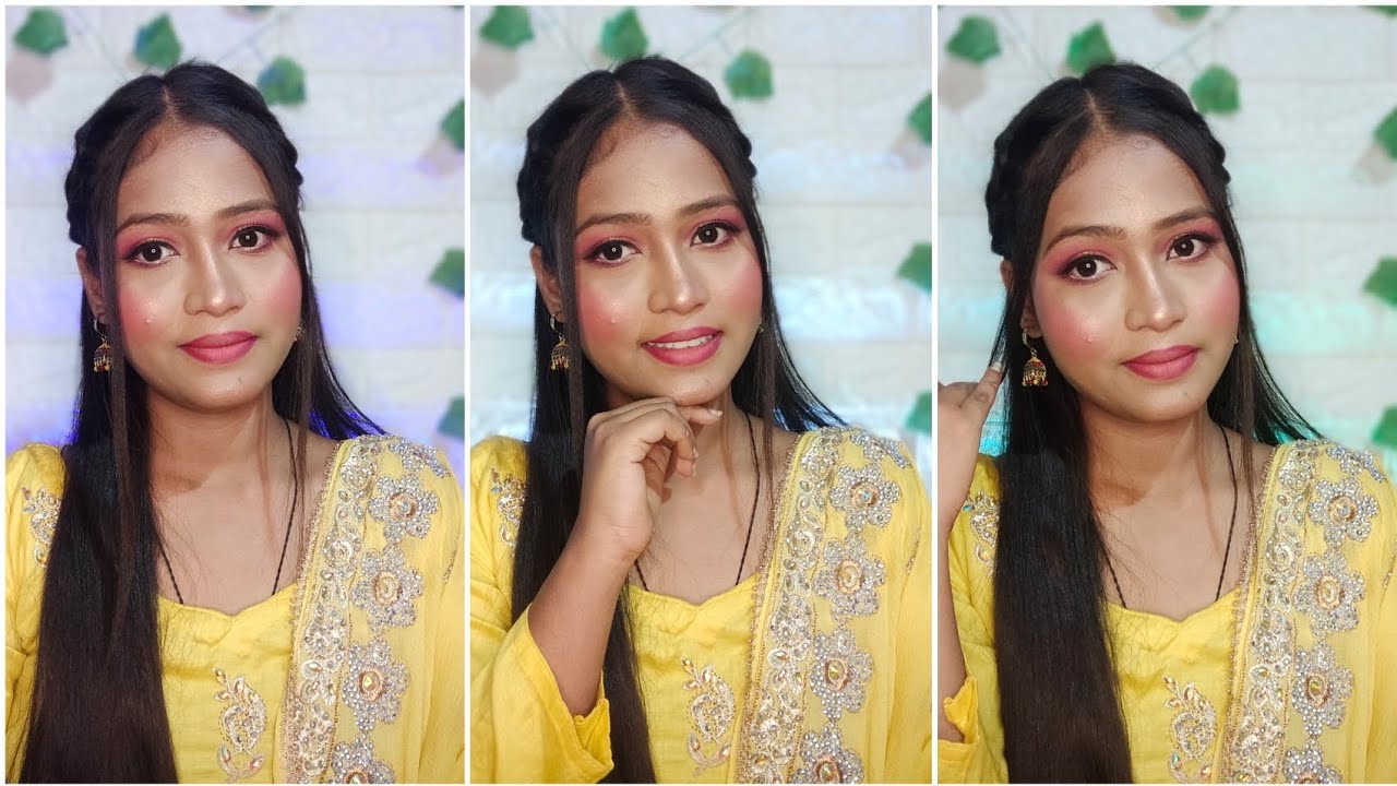 Traditional Haldi Function Makeup Look || Wedding Season Makeup part- 1 ...