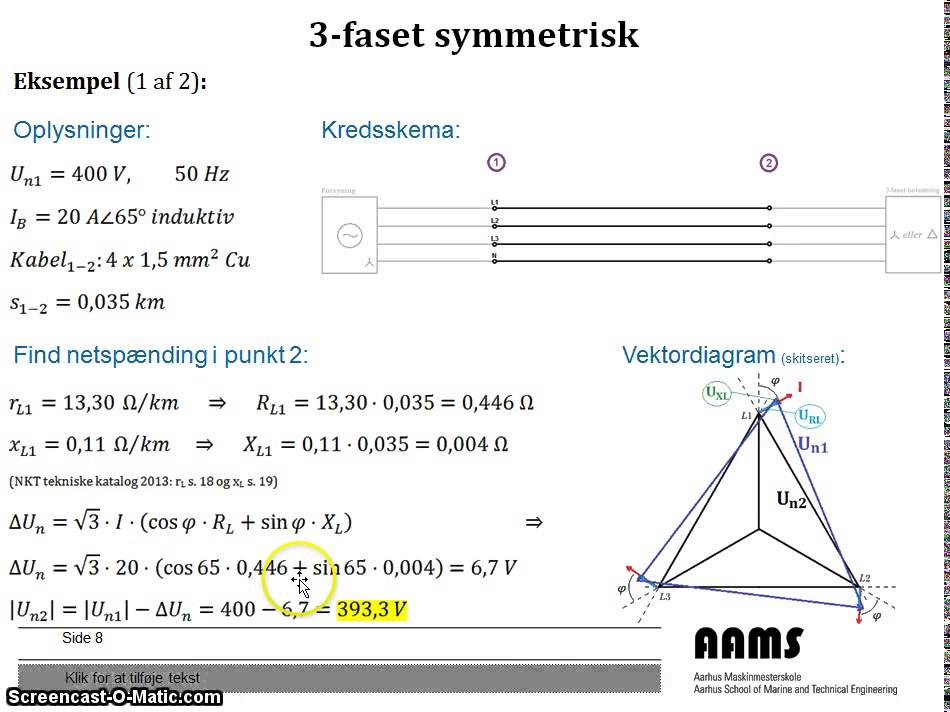 3 faset symmetrisk og usymmetrisk spændingsfald (2/4) - YouTube