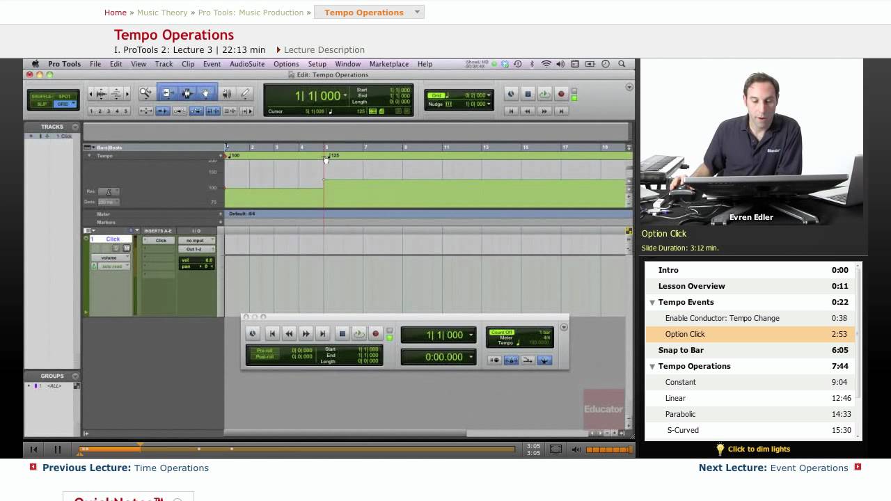 Pro Tools - Tempo Operations - YouTube