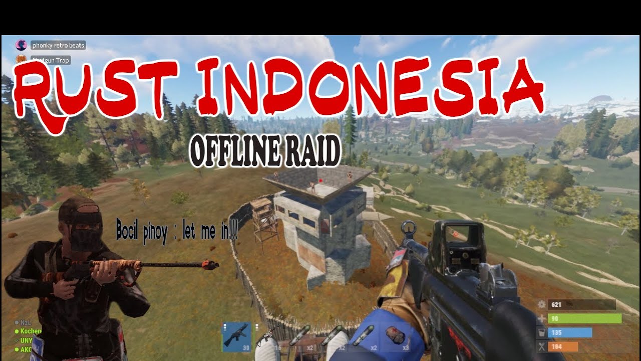 OFFLINE RAID | BOCIL PINOY NGAMUK | RUST INDONESIA - YouTube