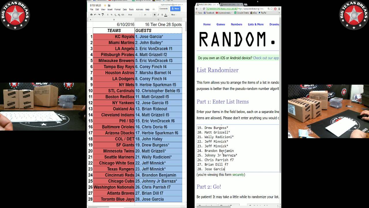 6/9/16 '16 Tier One BB 12-box - TEAMS Randomization - YouTube