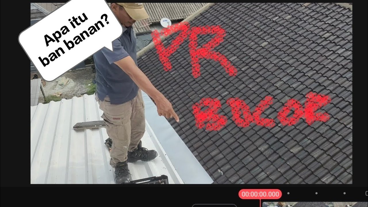 Mengatasi rembes ban banan atap - YouTube