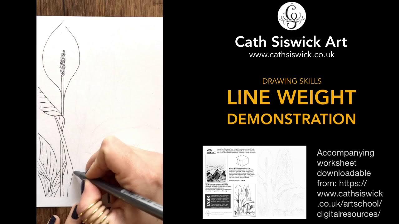 DRAWING SKILLS TUTORIAL | LINE WEIGHT DEMONSTRATION - YouTube