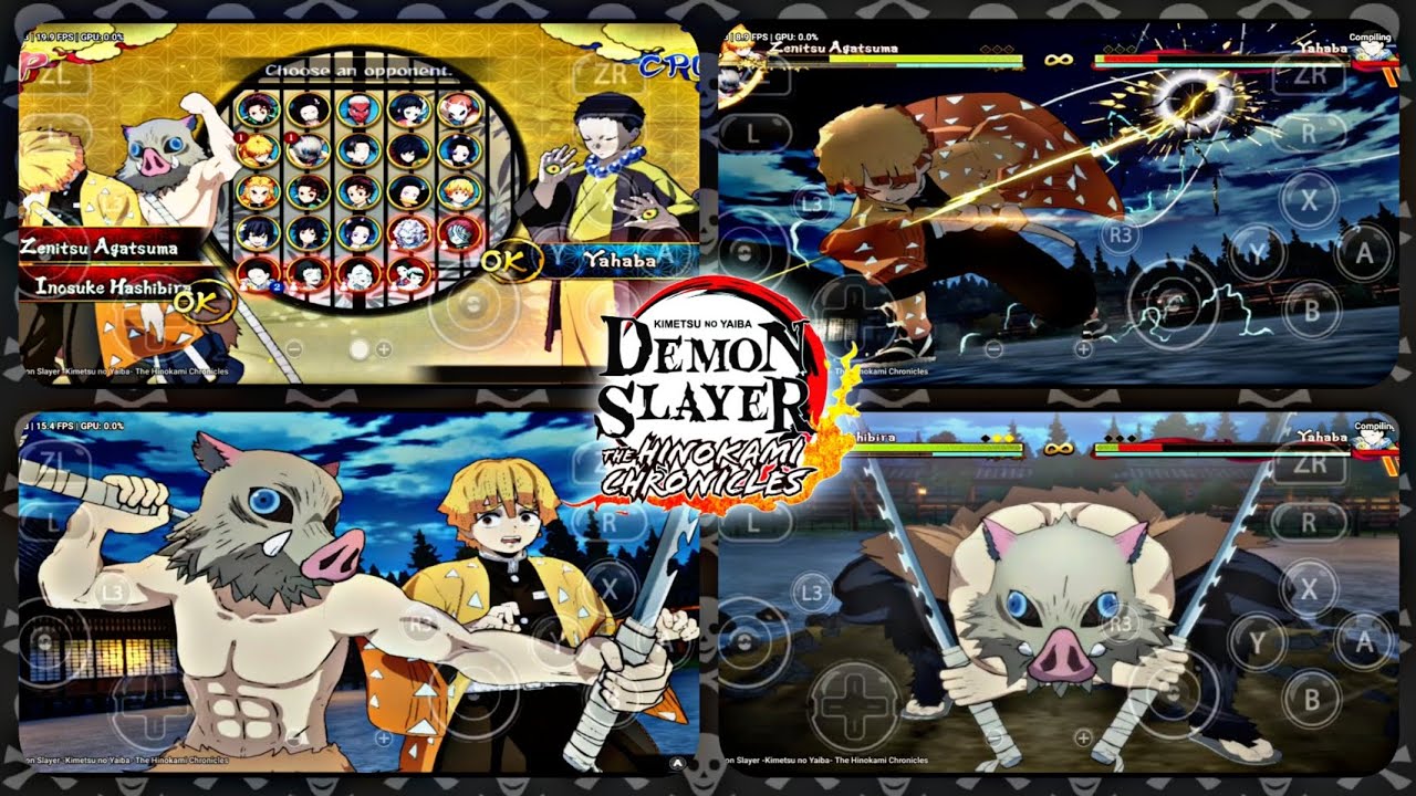 Inosuke Hashibira and Zenitsu Agatsuma Gameplay | Demon Slayer Kimetsu ...