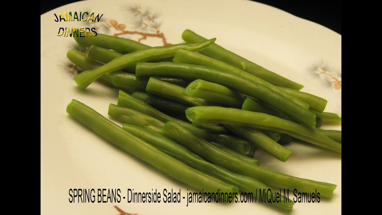 SPRING BEANS dinnerside salad recipe - YouTube