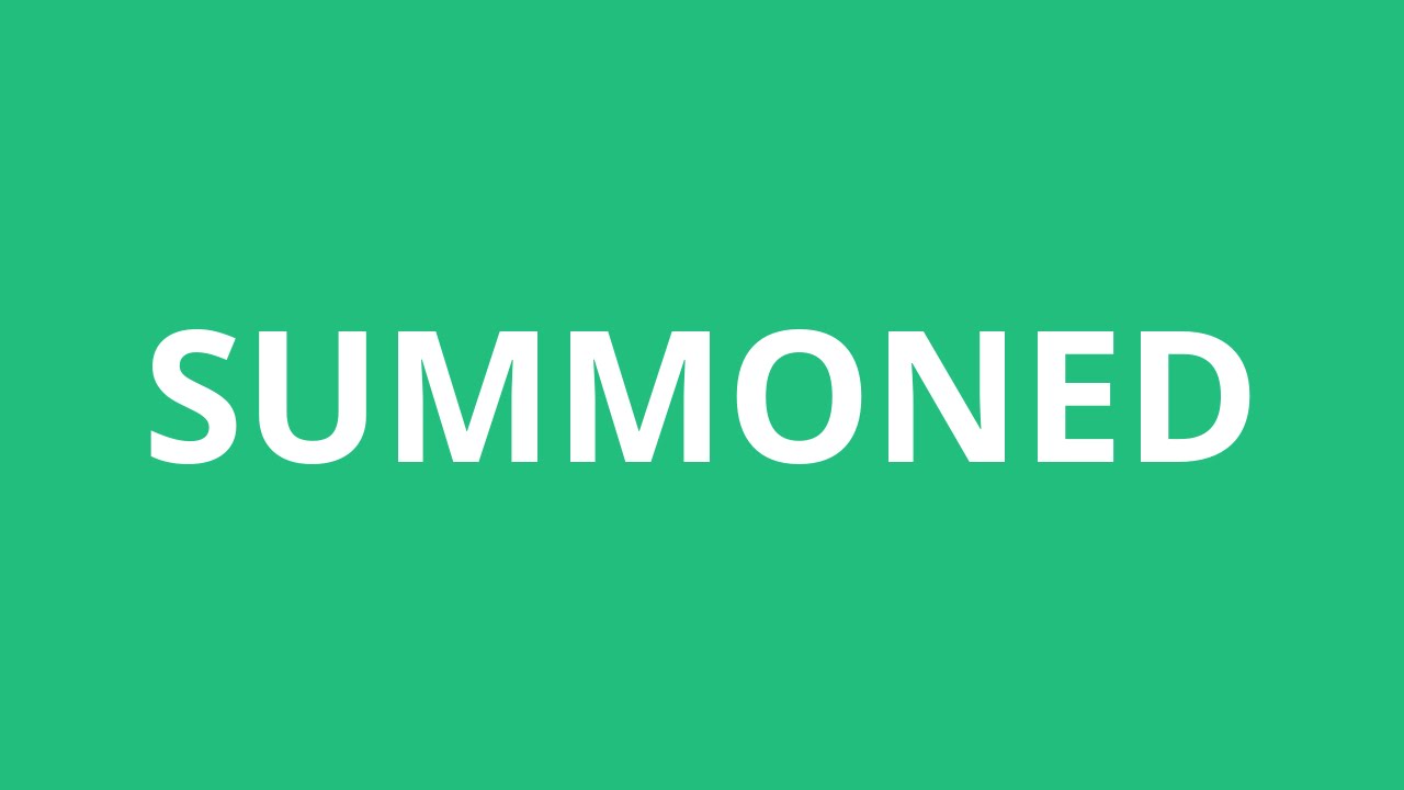 How To Pronounce Summoned - Pronunciation Academy - YouTube