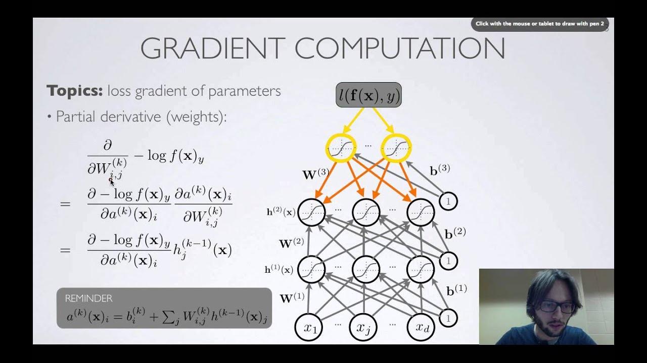 Neural networks [2.6] : Training neural networks - parameter gradient - YouTube