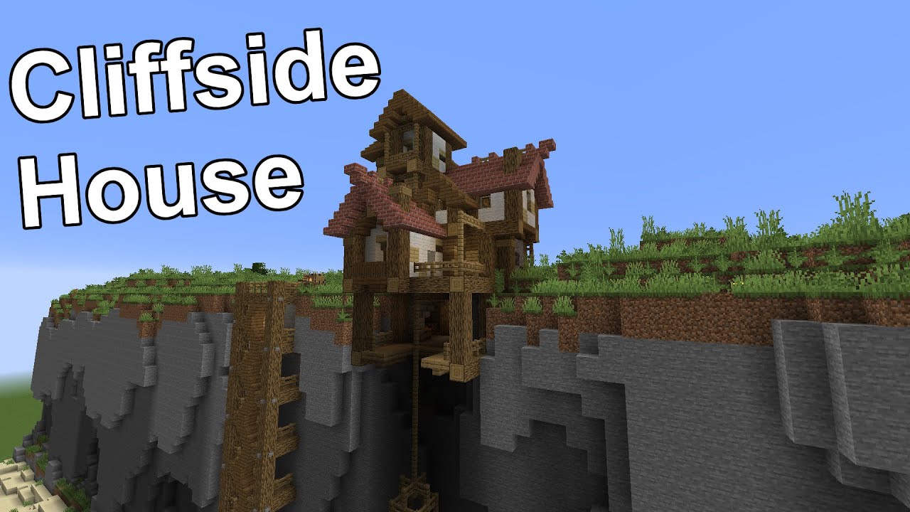 Minecraft Timelapse | Cliffside House [Building] | Small Worlds #012 ...