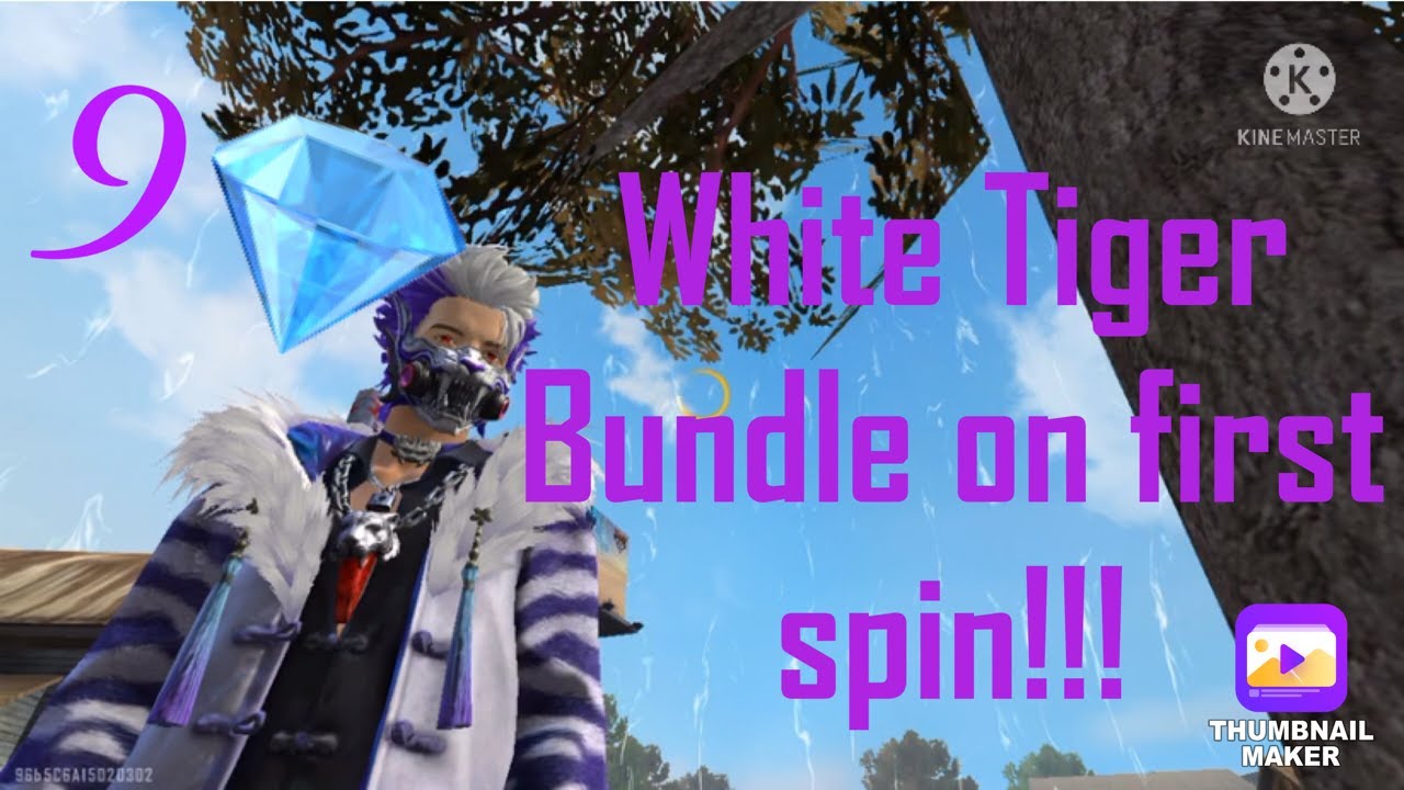 New white tiger bundle on first spin 9💎, lucky? || Freefire🔥 - YouTube
