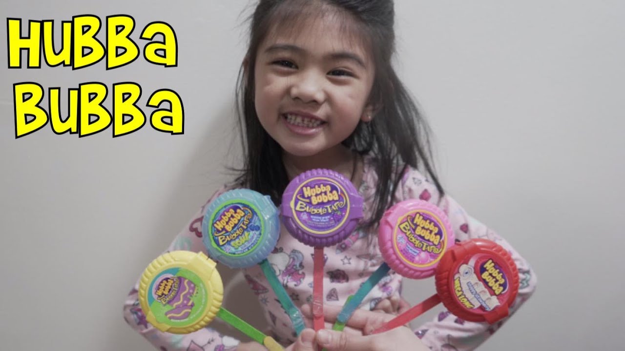 Hubba Bubba Bubble Tape Learn Colors Finger Family Songs Nursery Rhymes ...