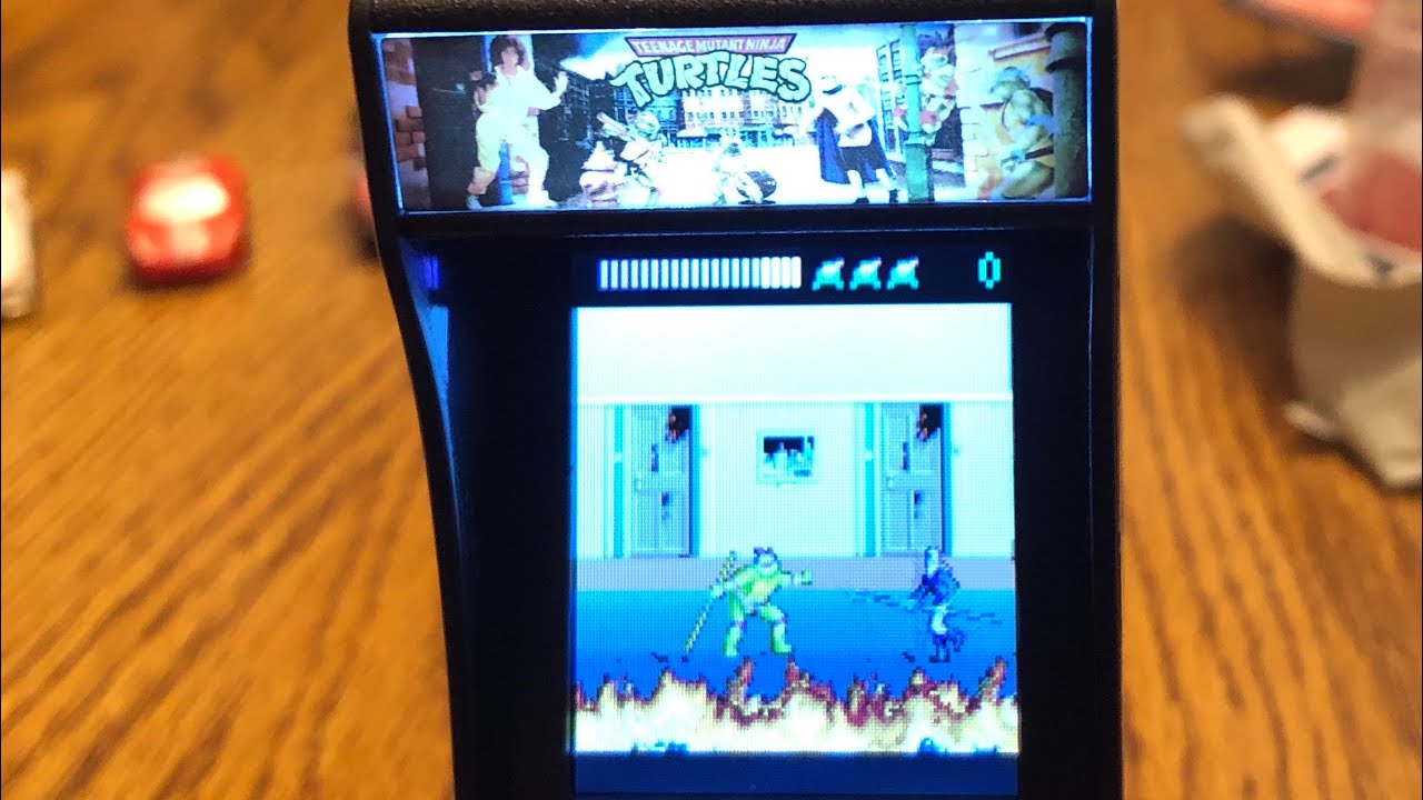Worlds Smallest Teenage Mutant Ninja Turtles Tiny Arcade Review - YouTube