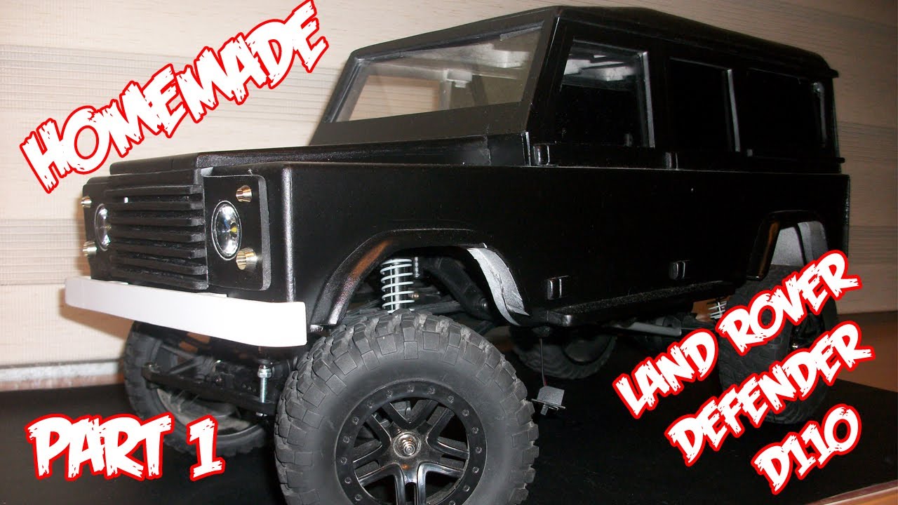 HOMEMADE LAND ROVER DEFENDER D110 BODY WITH STYRENE and HG P402 chassis ...